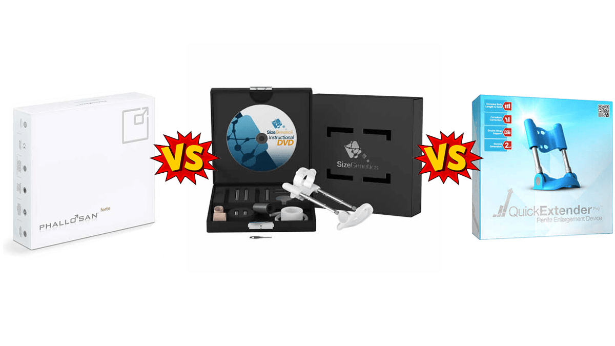 Sizegenetics vs Phallosan forte vs Quick extender: Wear a Smile!